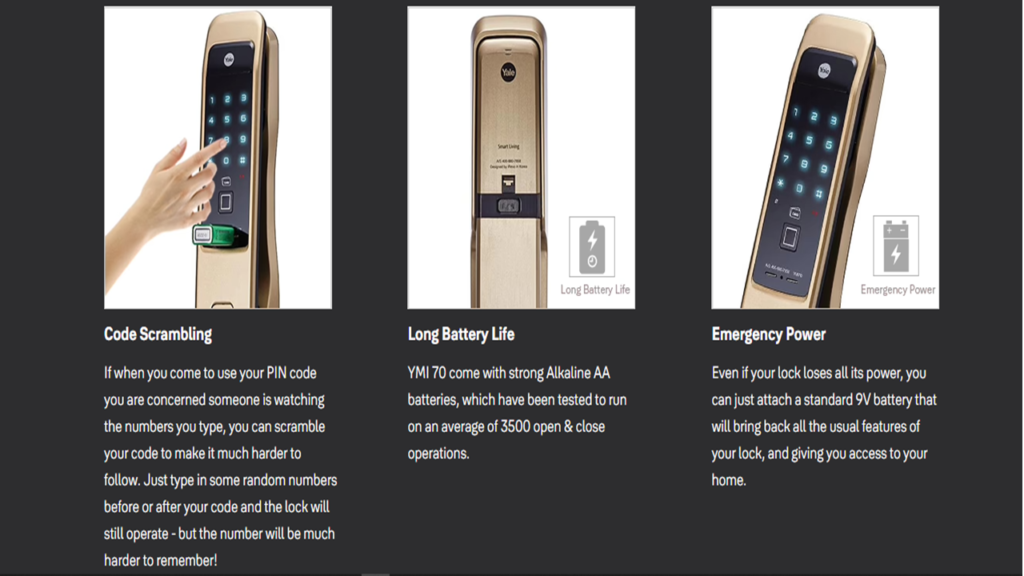 MD - ARAMBAZ Smart Lock-YMI70A Smart Lock-YMI70A