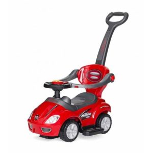 3-in-1 Kids Indoor Outdoor Ride On Push Car Stroller and Swing ...