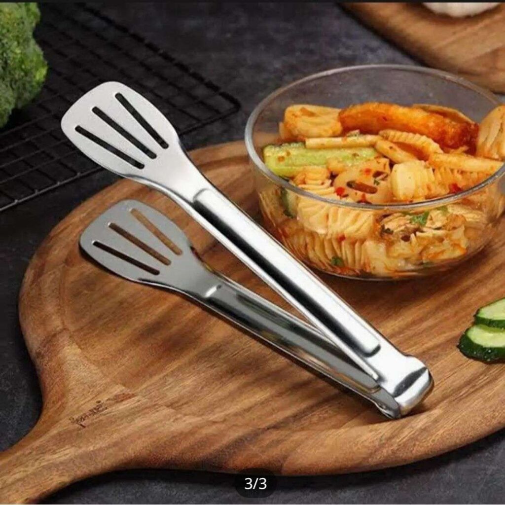 Stainless Steel Food Clip / Tongs – Multipurpose Serving Tool - ARAMBAZ