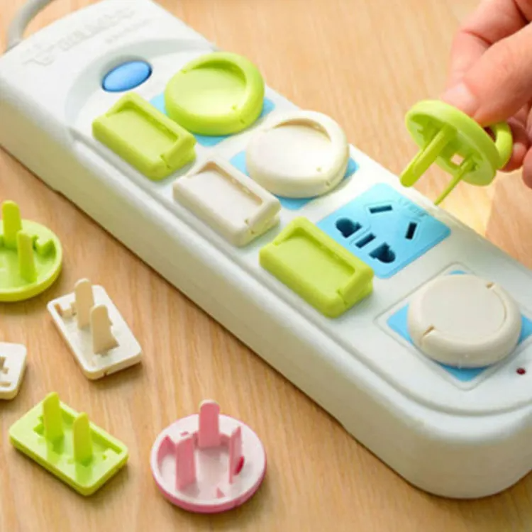 10-Piece Kids Electric Socket Safety Covers – With Token Lock - ARAMBAZ