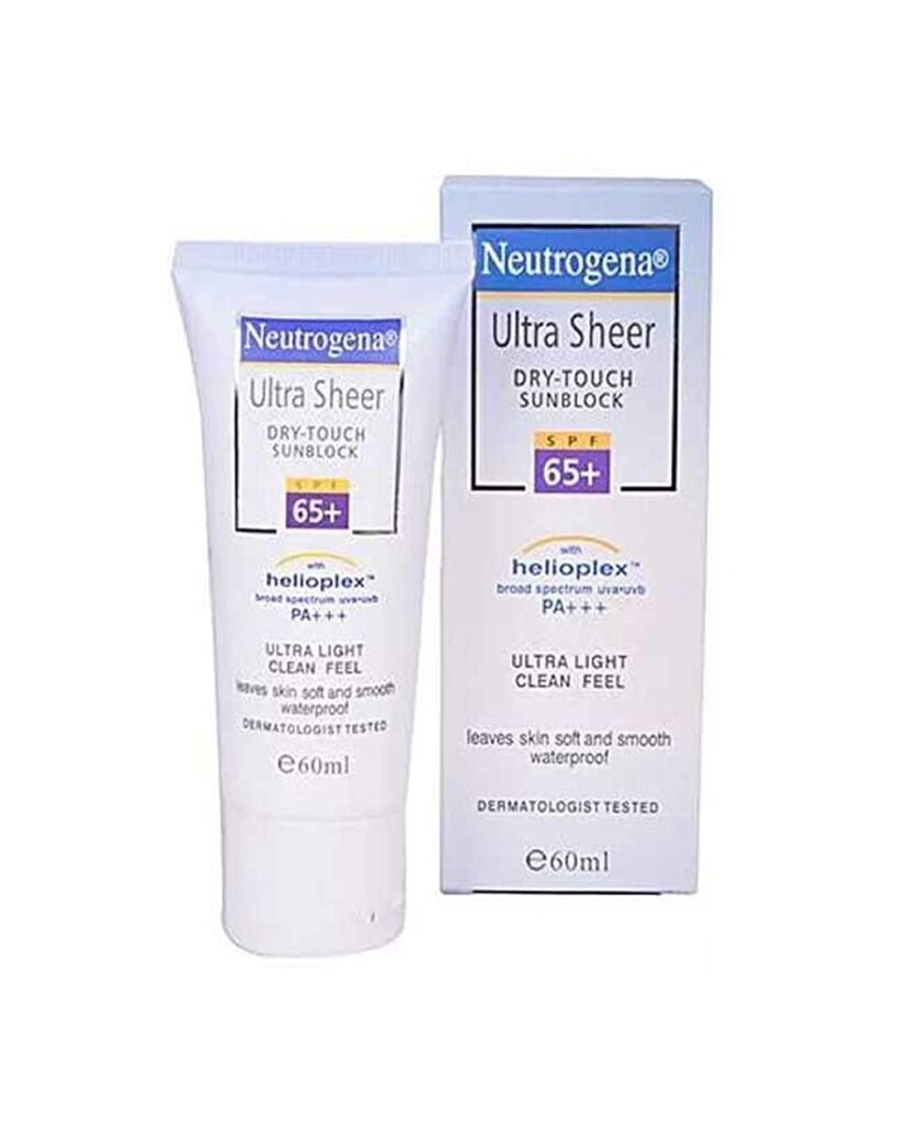Neutrogena Ultra Sheer Dry-Touch Sunblock SPF 65+ (India) – 60ml - ARAMBAZ