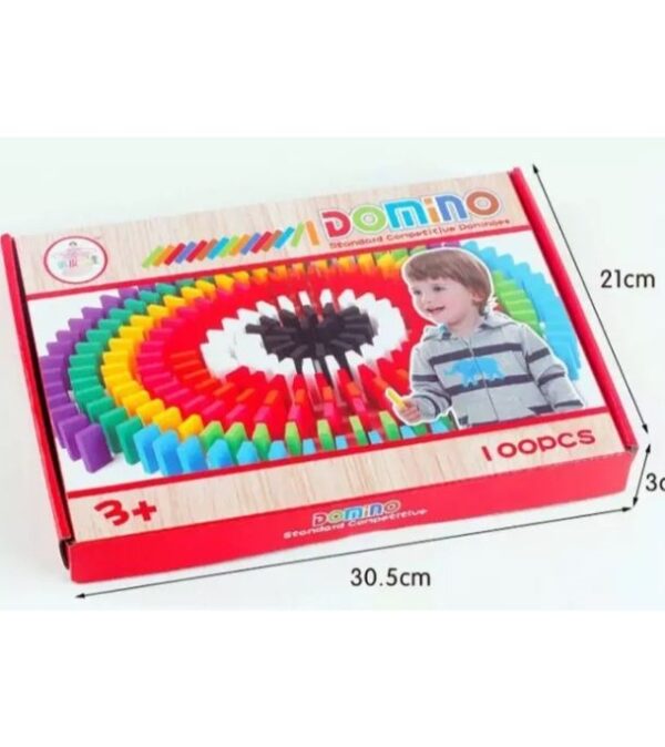 Kid’s Wooden Dominos Blocks Set | Classic Chain Reaction & Learning Toy ...
