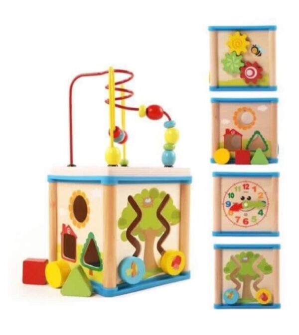 Kid’s Educational Wooden Toy | Multi-Functional Wisdom Box | Learning ...