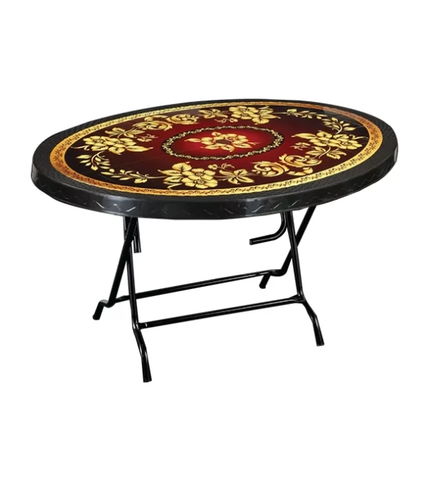 6 Seated Deluxe Table-Print Black Prince St/L TEL - ARAMBAZ