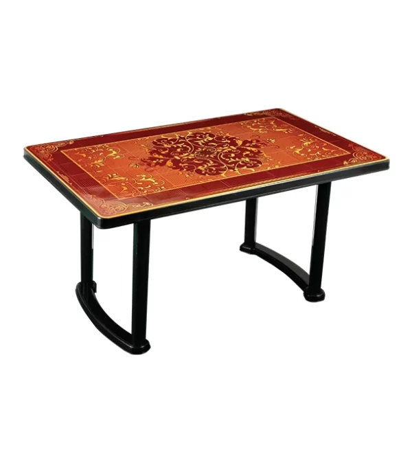 6 Seated Square Table – Print Black (P/L) Daisy - ARAMBAZ