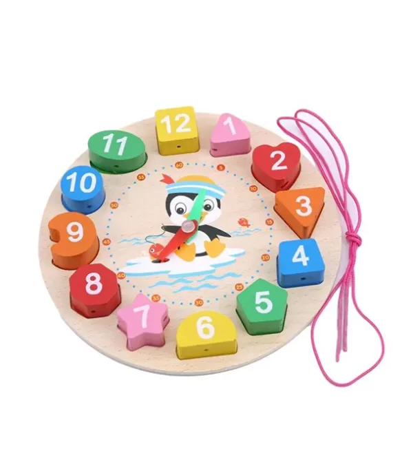 Color Sorting Clock | Logical Ability Wooden Shape Toy for Kids - ARAMBAZ