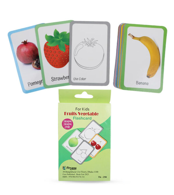 Fruits & Vegetables Flash Cards – Early Learning Educational Set - ARAMBAZ