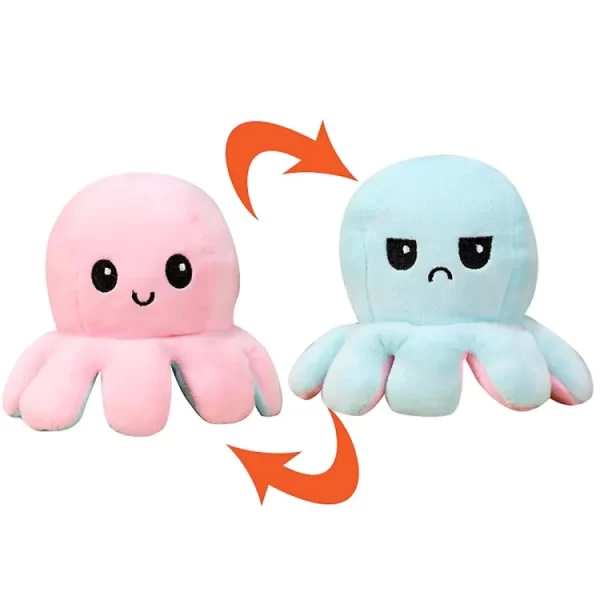 Reversible Flip Octopus Plush – Stuffed Soft Toy for Children - ARAMBAZ