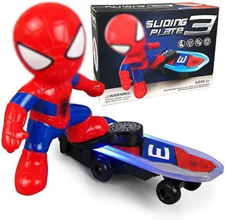 Spiderman Stunt Skate Board – Action Sliding Plate Toy for Kids - ARAMBAZ