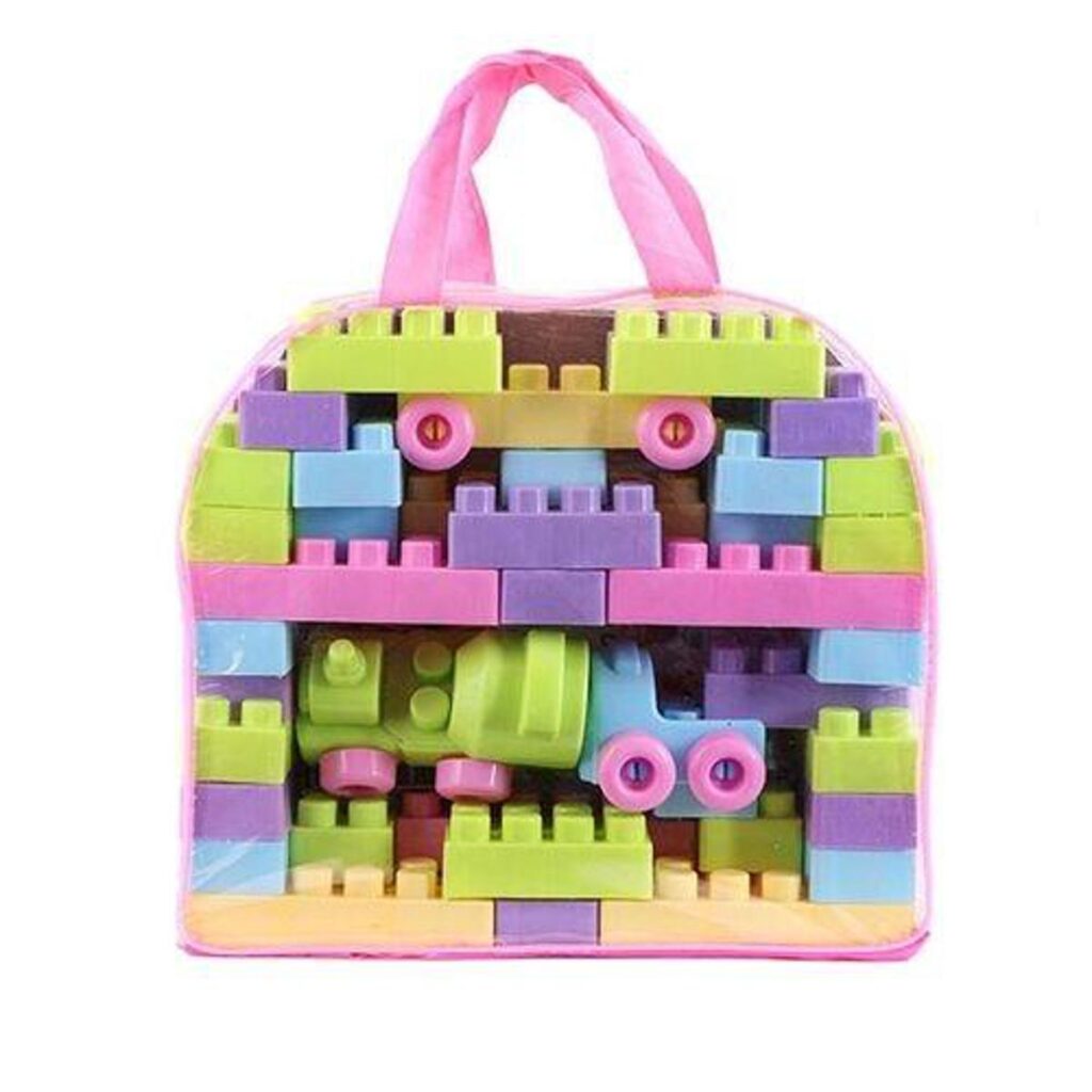 Educational Building Train Blocks – Multicolor Plastic Block Set for ...