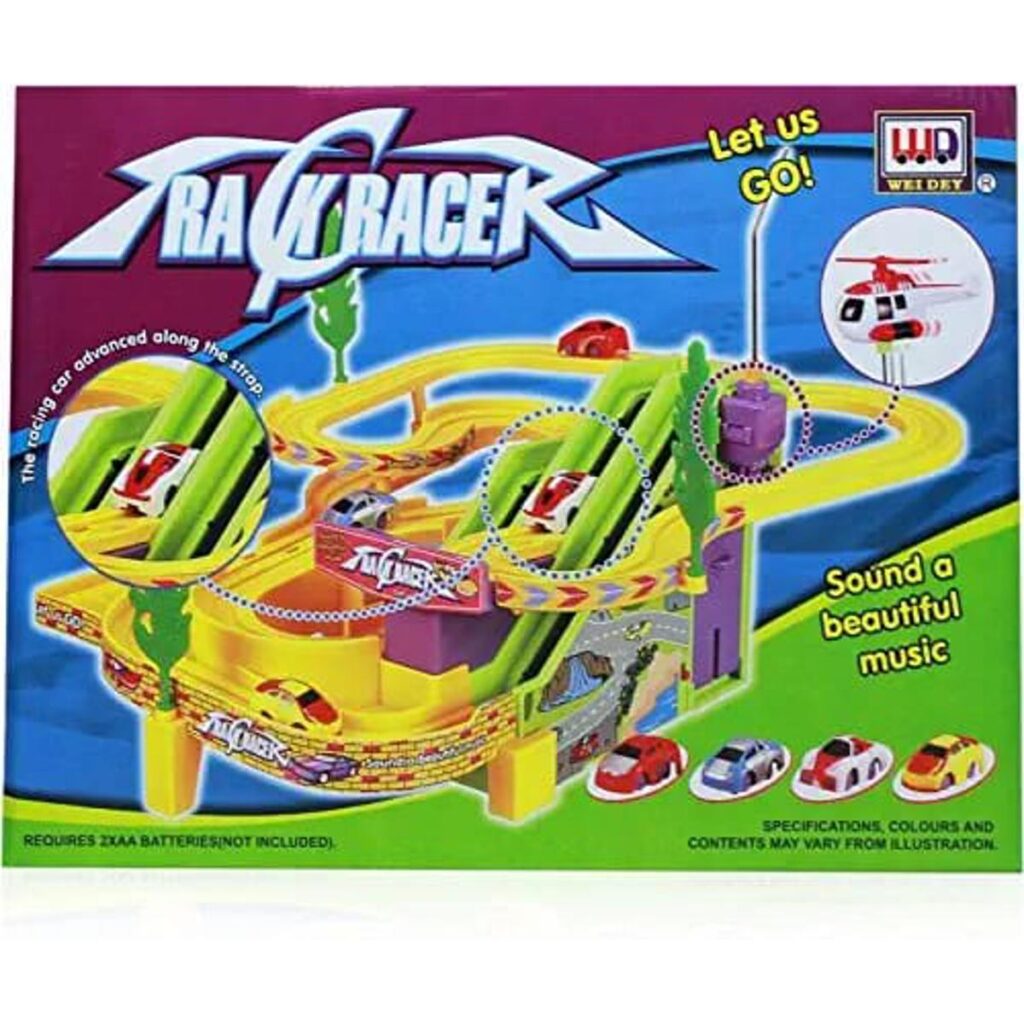 Shopaholic Track Racer Racing Car Set (Multi Color) | High-Speed Track ...