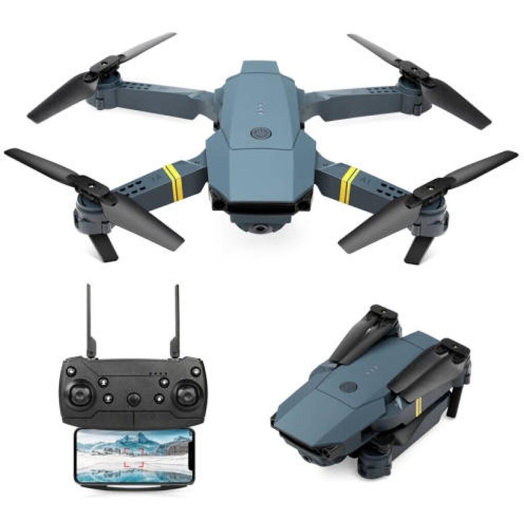 Wi-Fi FPV Dual Camera Portable Folding Drone | App Controlled | Real ...