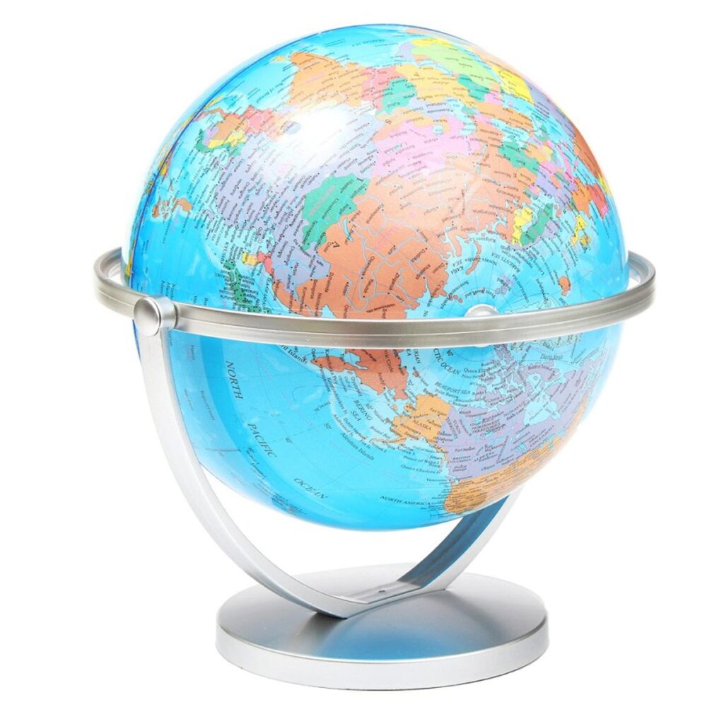 360° Rotating 25cm Earth Globe World Map with Stand | Geography ...
