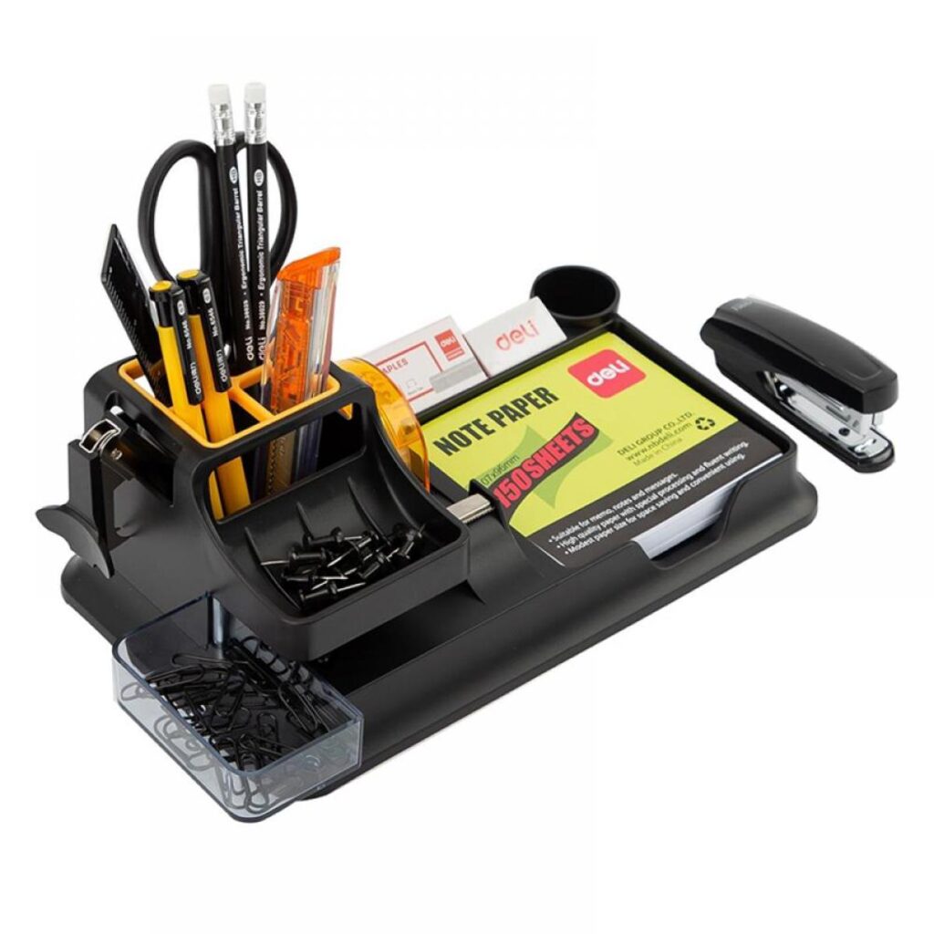 DELI 38252 Desk Organizer Office Butler – 18 Accessories Included (Set ...