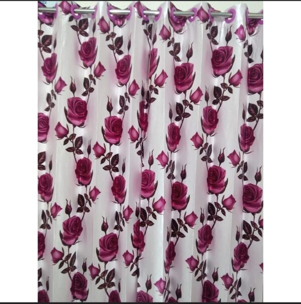 Synthetic Satin Rose Flower Design Porda | From Suba International ...