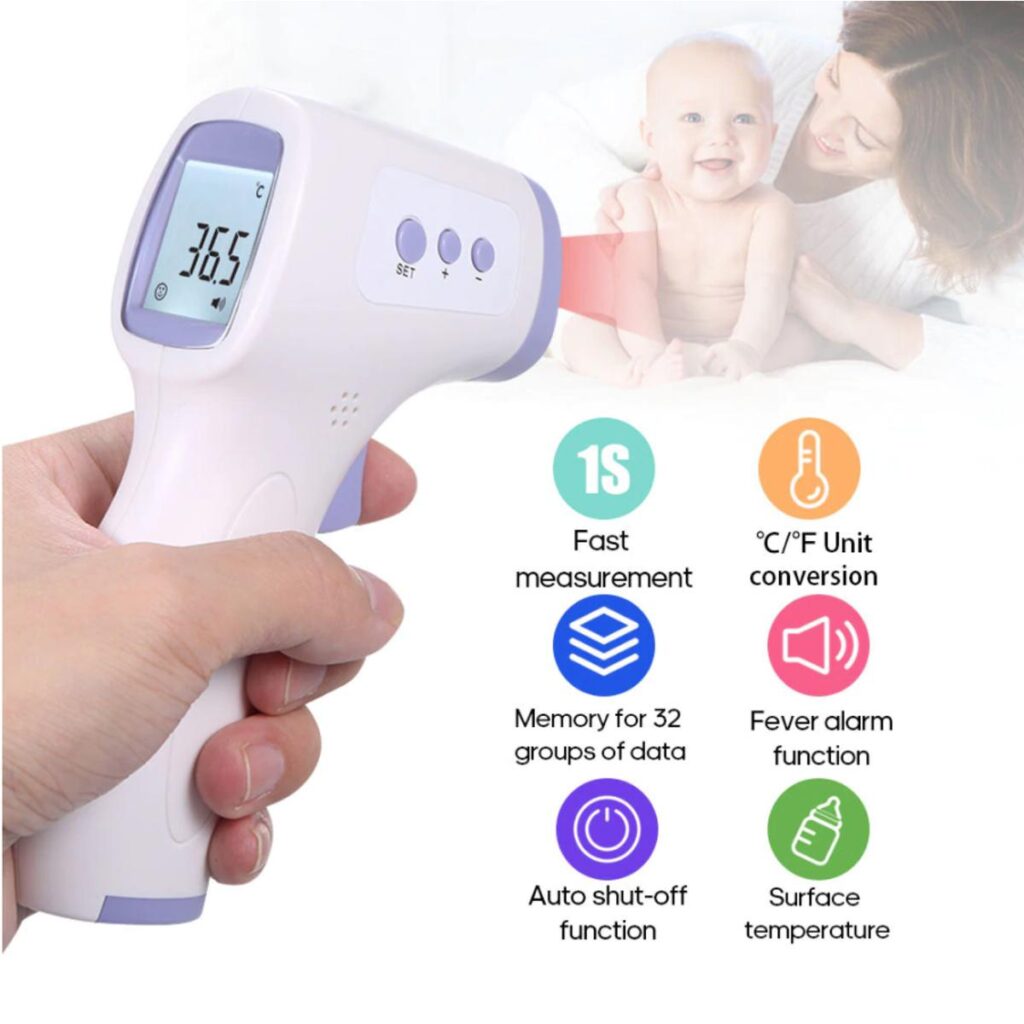 Digital Infrared Non-Contact Body Temperature Thermometer - ARAMBAZ