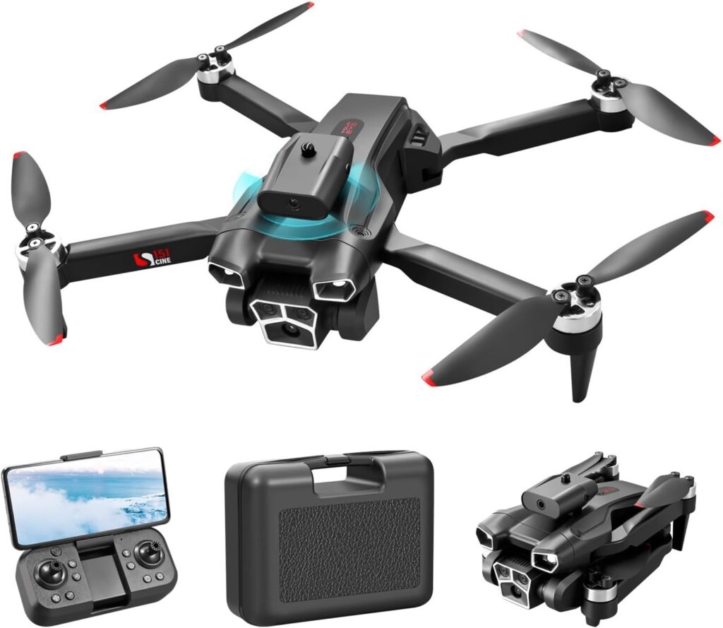 Drone 4K HD 3-Camera | ESC Camera Control | Obstacle Avoidance ...