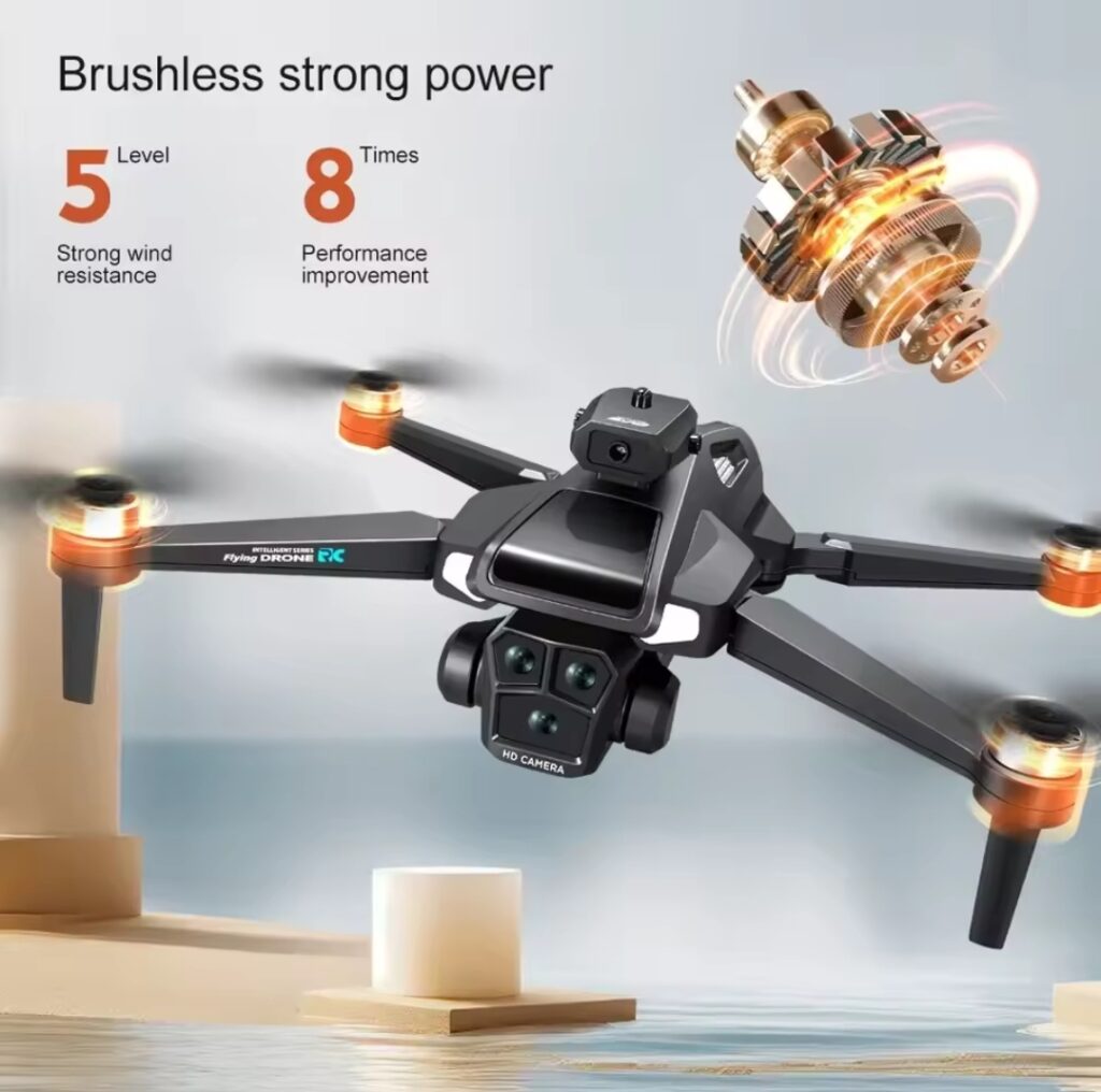 Drone Laser Sensor Optical Flow Avoidance | 4K Dual Camera | Brushless ...