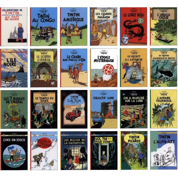 Tintin Comics Paperback Series English – Set of 24 Books - ARAMBAZ