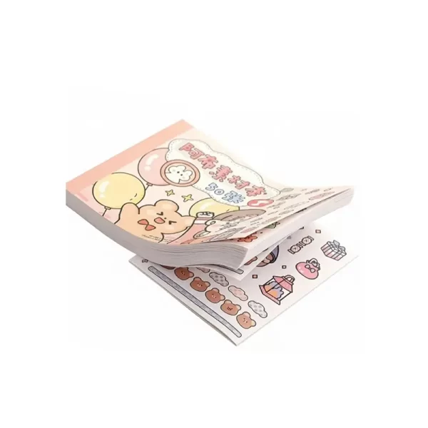 50 Sheets Cute Cartoon Patterns Washi Stickers - ARAMBAZ